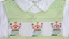 Toddler Boys Smocked Birthday Clown Shortall or Longall with Shirt