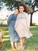 Girls Hand Smocked Fall Dress with Long Sleeves